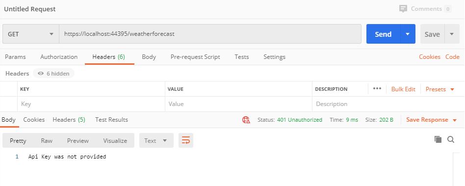 Secure Aspnet Core Web Api Using Api Key Authentication Coding Sonata