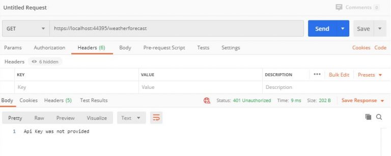 Secure ASP.NET Core Web API using API Key Authentication - Coding Sonata